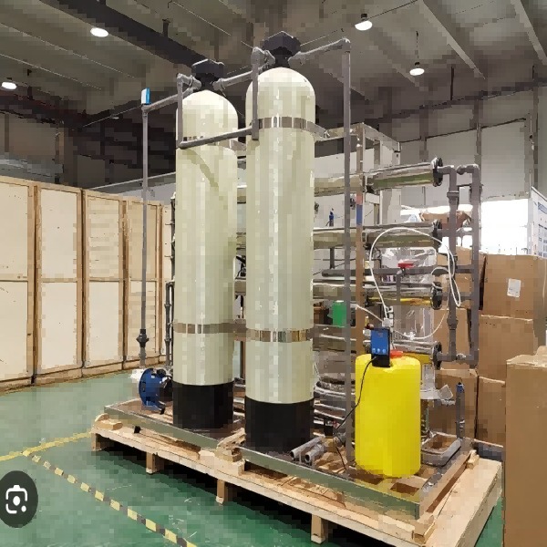 20000L/H FRP Tank Water Softening Equipment For Circulating Water ...