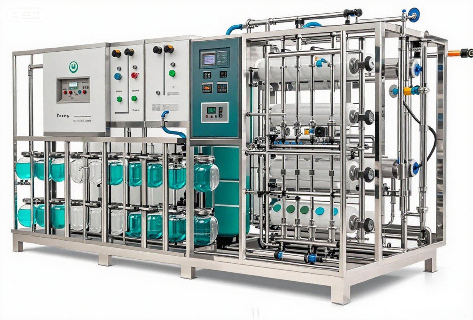50t/H Industrial Water Deionizer System For Medium And Low Pressure ...