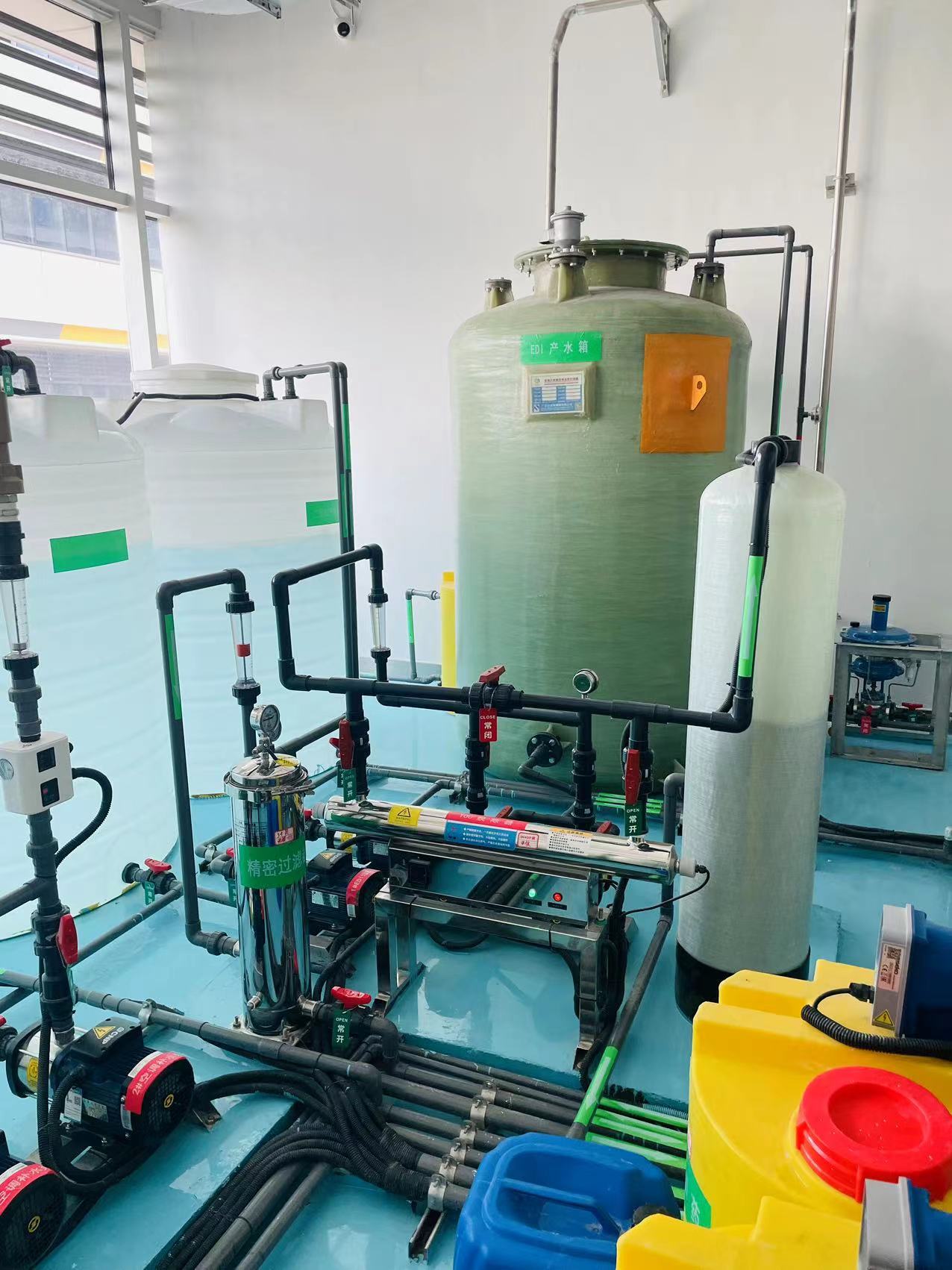 2TPH Industrial RO With EDI And Final Polishing Unit – Ultrapure Water ...